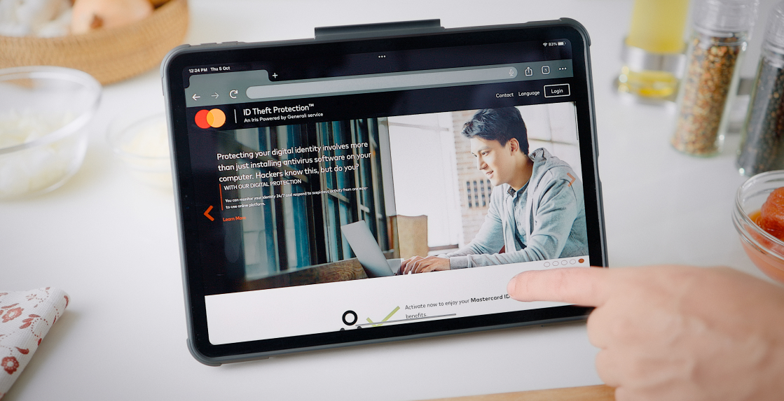 Visit Mastercard ID Theft Protection™ portal to activate your plan