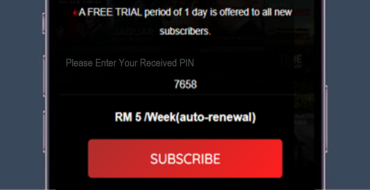 Then, click on "Subscribe" to complete the process.