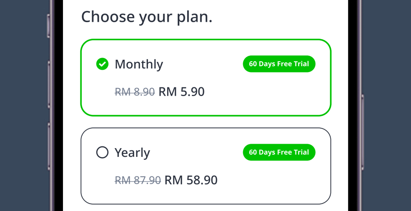 Choose the plan that suits your preference and needs.